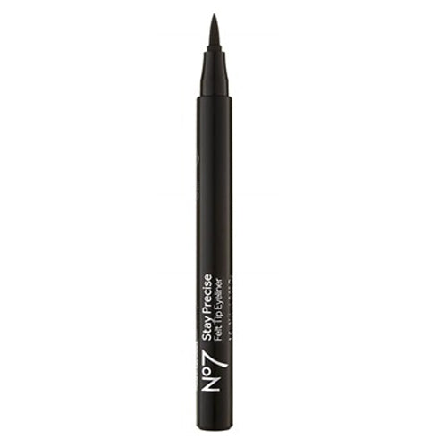 No7 Stay Precise Felt Tip Eyeliner Black Casper Cosmetics