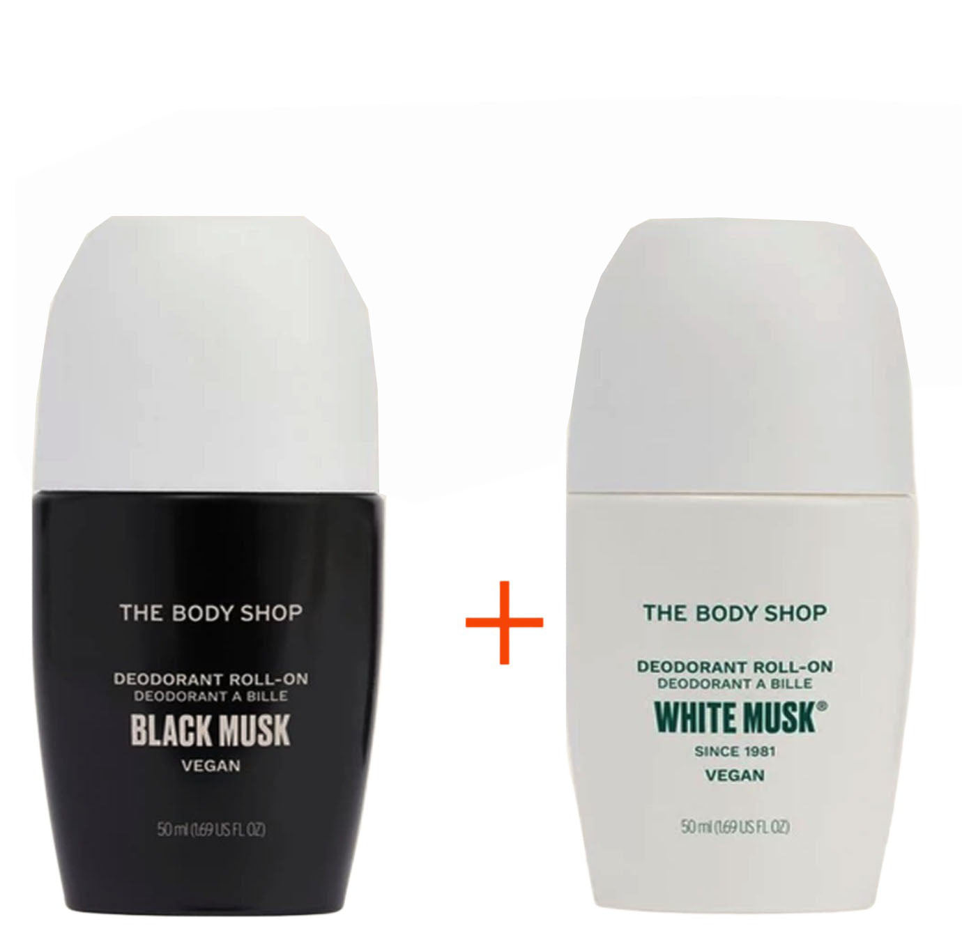 The Body Shop Deodorant Roll On Duo - White & Black Musk 50ml x2 by Bo ...