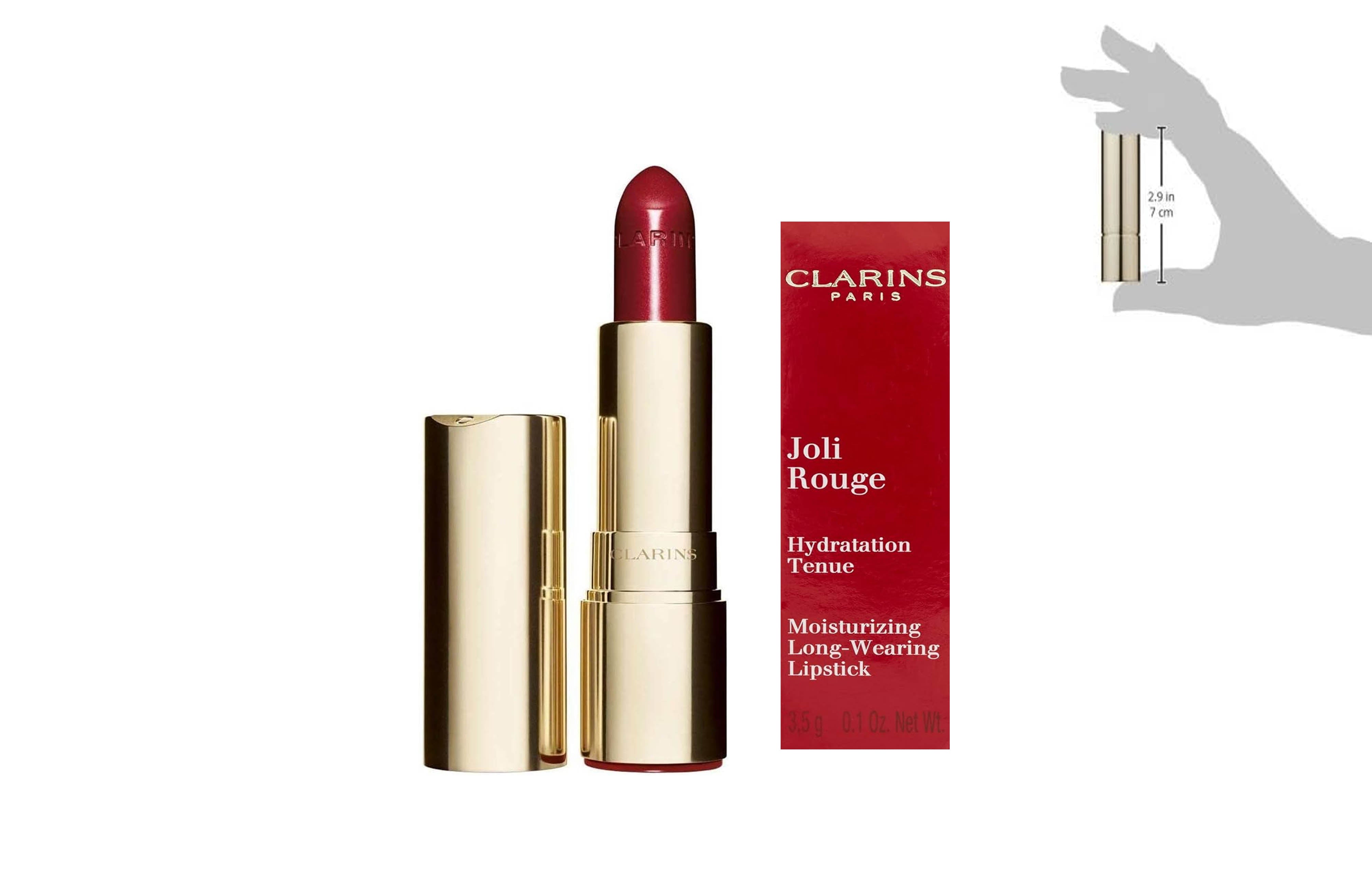Clarins Joli Rouge Lipstick Deep Red 754v – Casper Cosmetics
