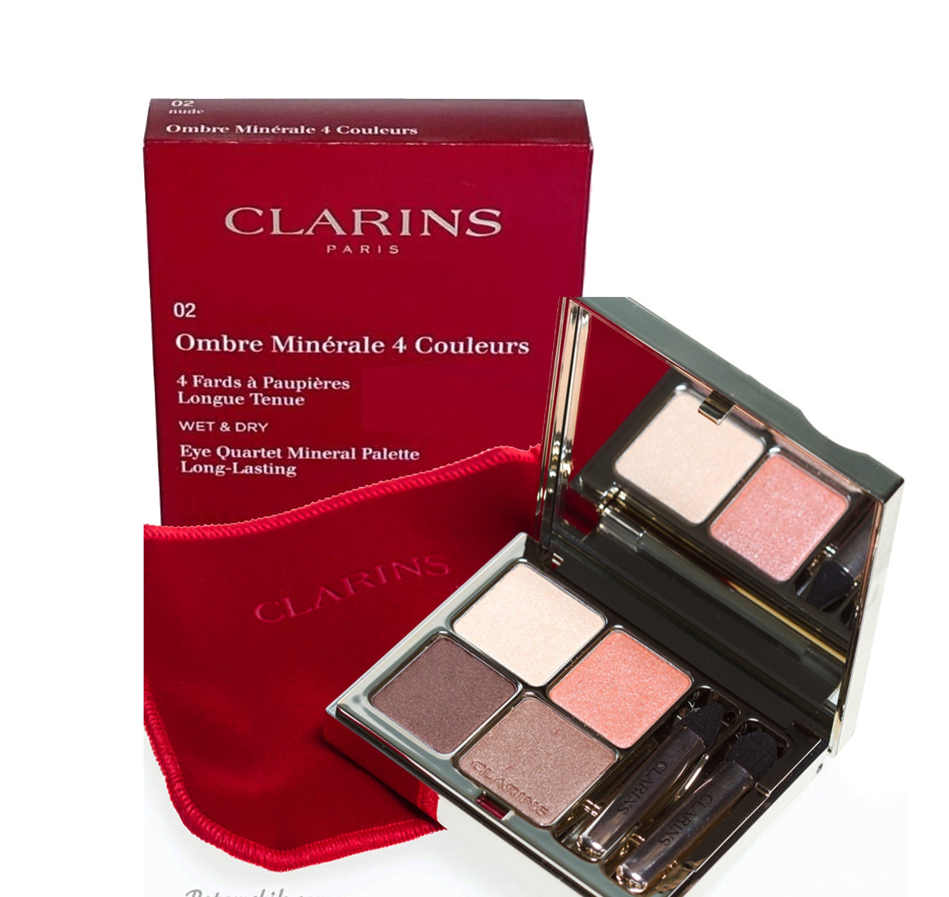 Clarins Eye Shadow Mineral Palette 4 Colour Nude 02 – Casper Cosmetics