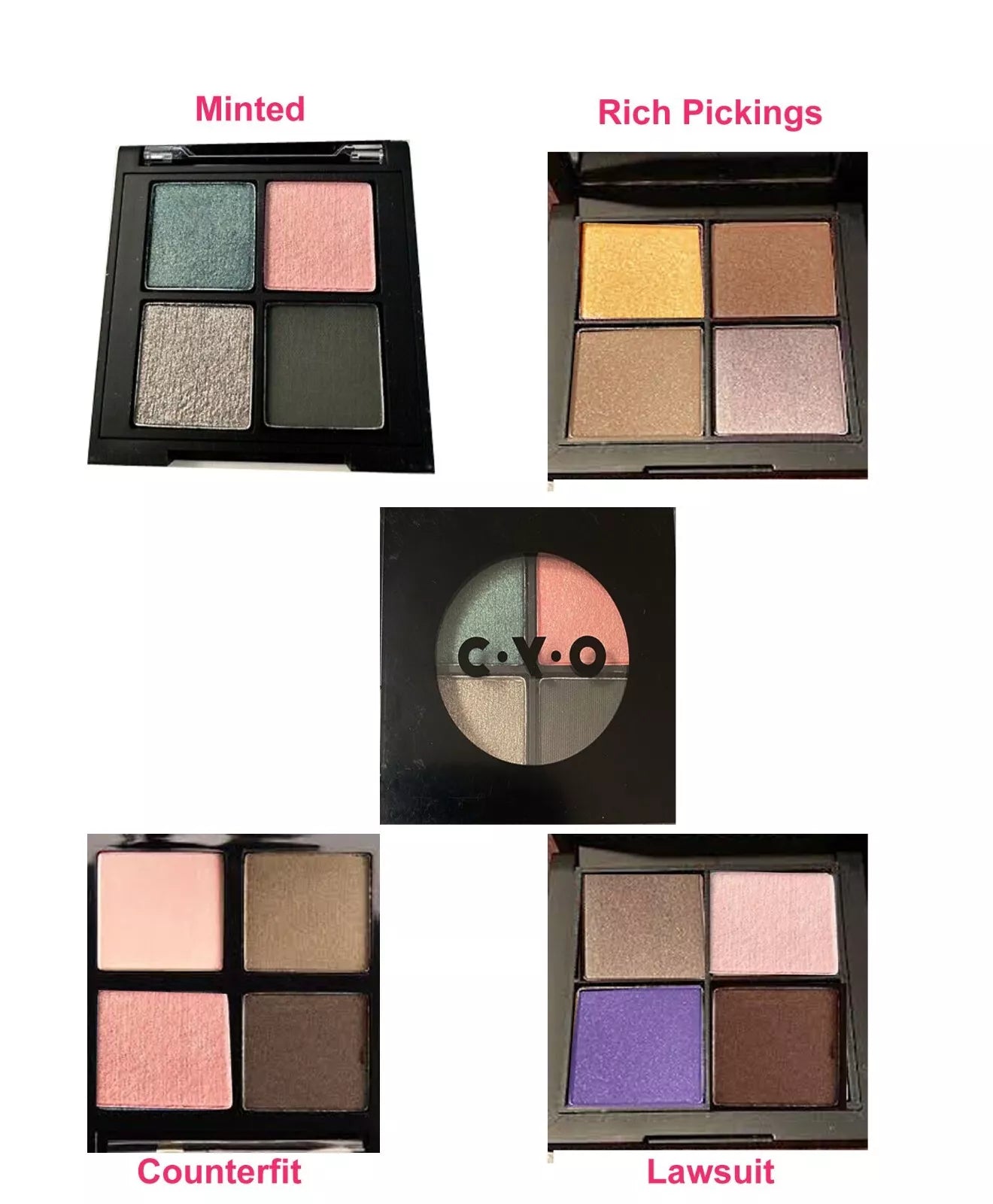 CYO Eye Shadow Quad Rich Pickings – Casper Cosmetics